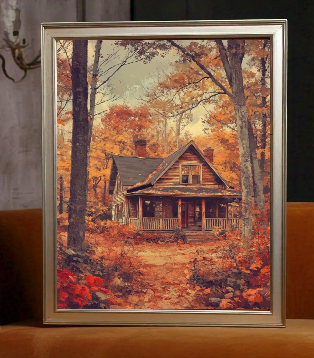 Autumn Print, Fall Printable Art, Forest Wall Art, Vintage Fall Prints ...