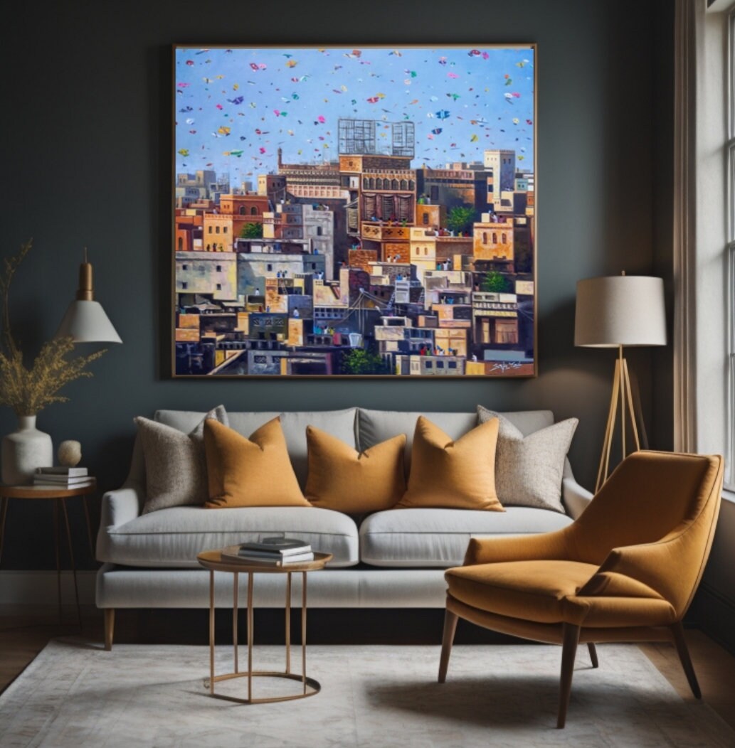 Basant Indian Art Oil Painting| Pakistani Art Original Artwork Indian ...