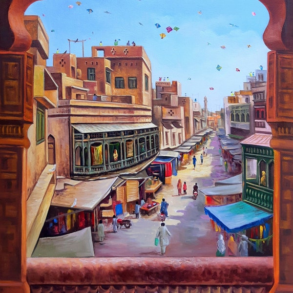 Pakistani Oil Painting - Etsy