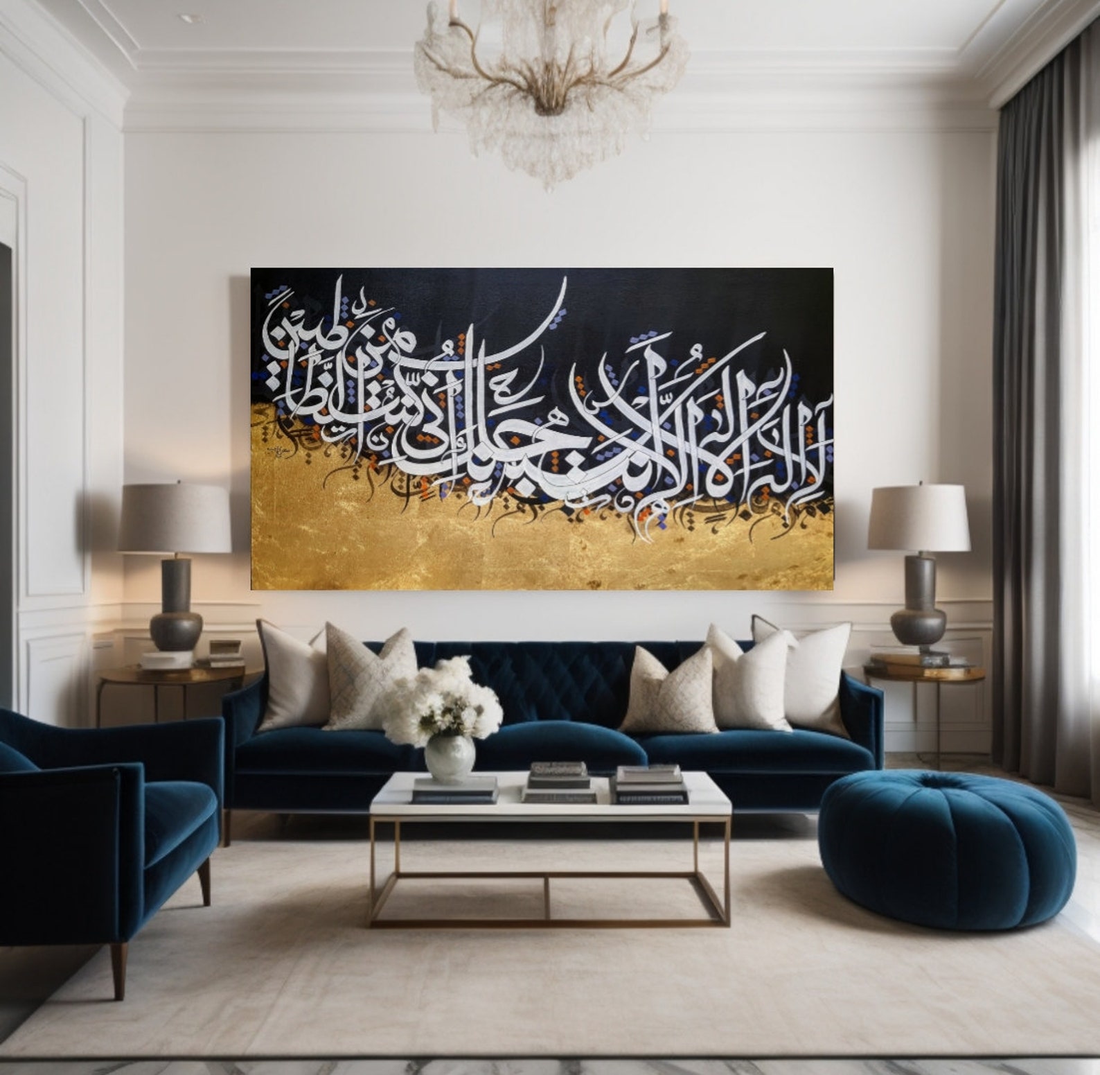 Islamic Wall Art Original Artwork Oil Painting| Muslim Wall Art Islamic ...