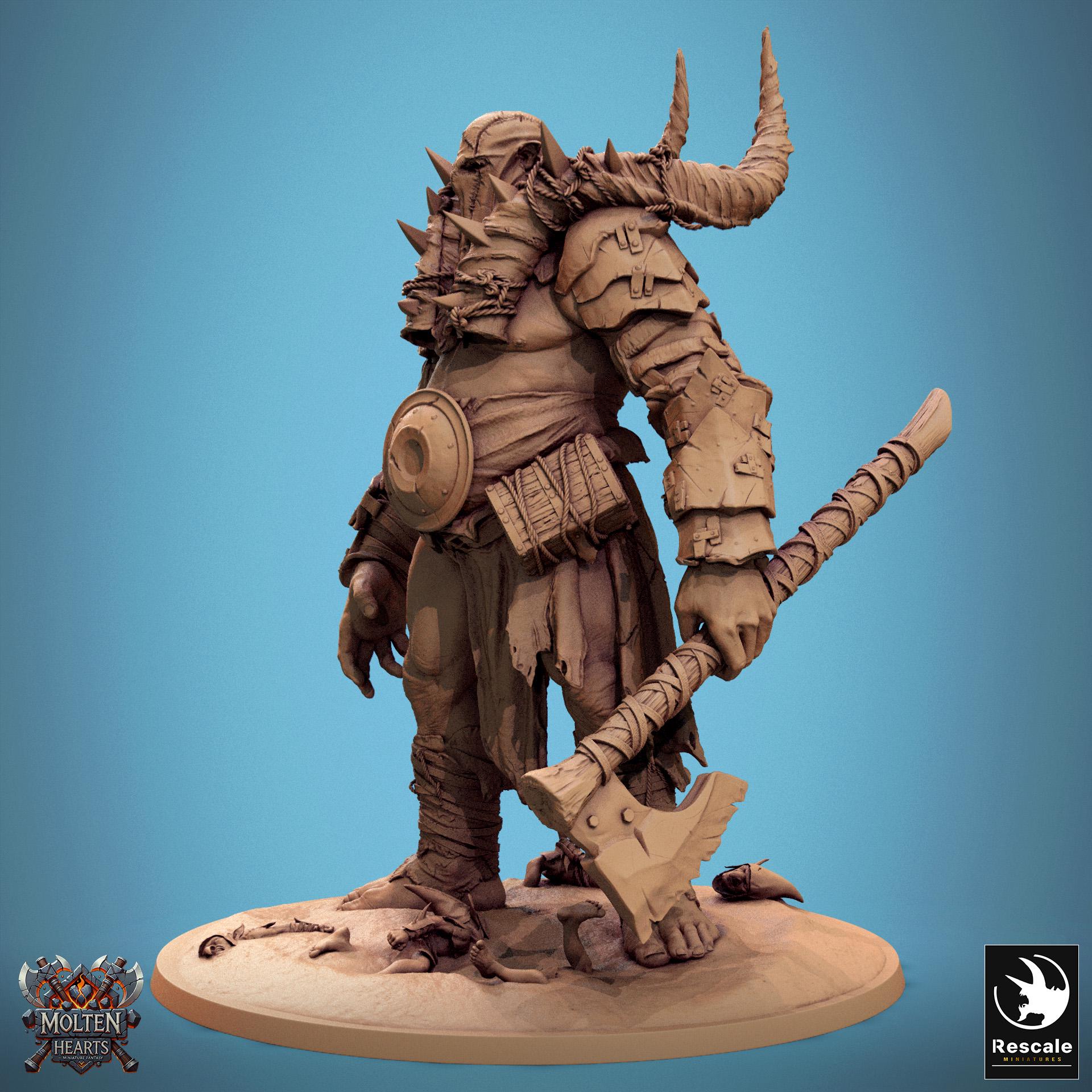 Stonebreaker Giant Guard Axe Armor, Rescale Miniatures - Etsy