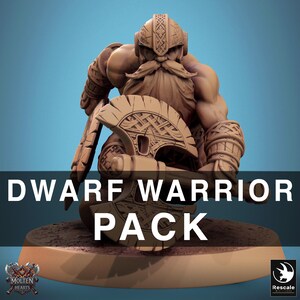 Dwarf Great Axe, Dwarf Warrior Pack, Rescale Miniatures - Etsy