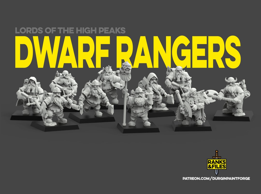 Durgin Paint Forge Ranks&files Dwarf Rangers - Etsy