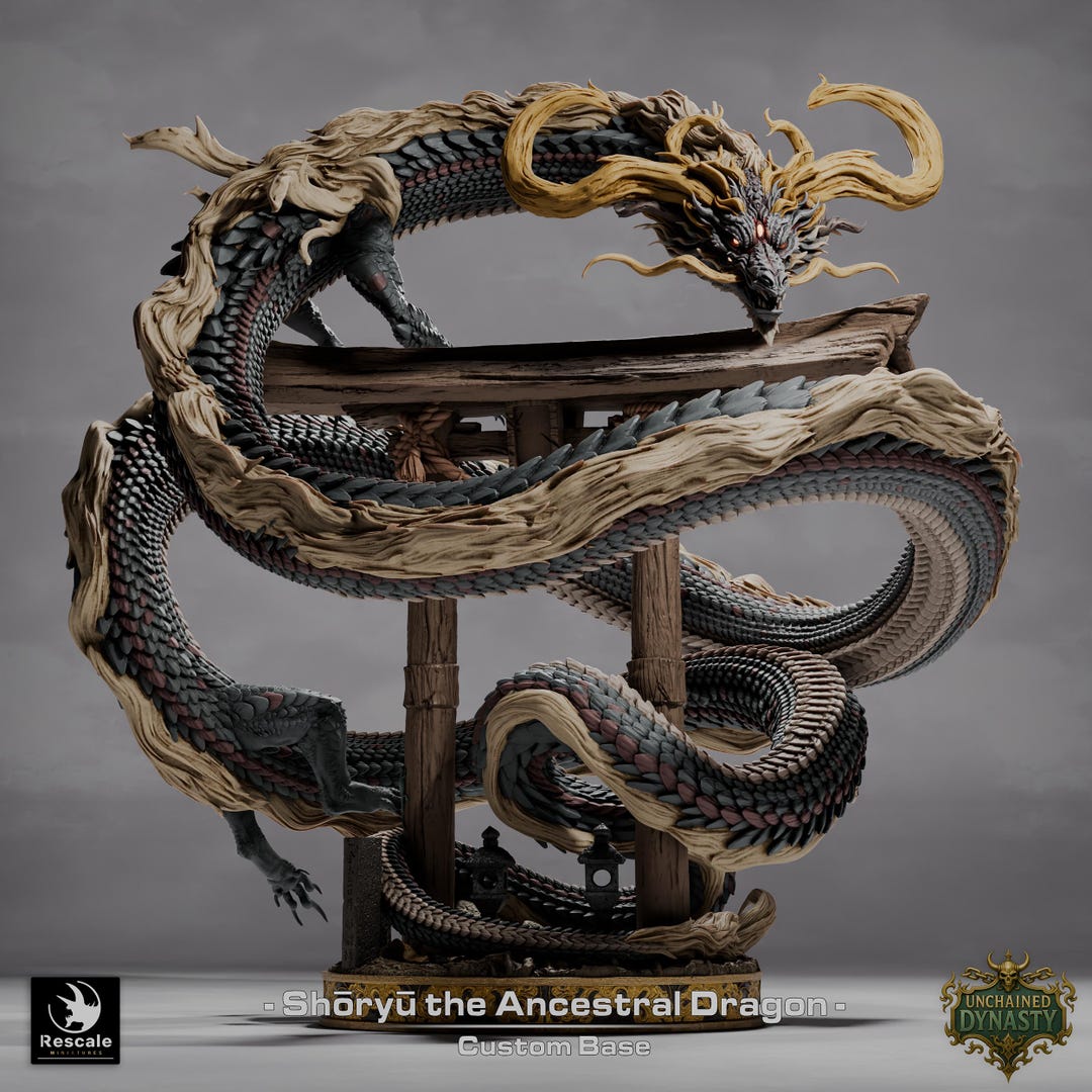 Shoryu, the Ancestral Dragon, Unchained Dynasty, Rescale Miniatures - Etsy