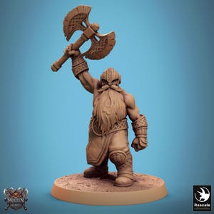 Dwarf Great Axe, Dwarf Warrior Pack, Rescale Miniatures - Etsy