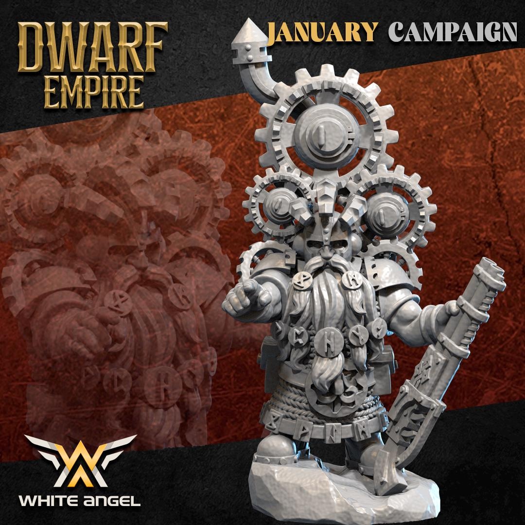 Dwarf Master Engineer, Dwarf Empire, White Angel Miniatures - Etsy