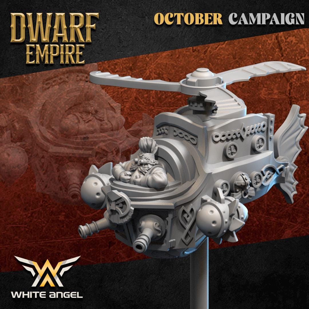 Elite Gyro, Dwarf Empire, White Angel Miniatures - Etsy