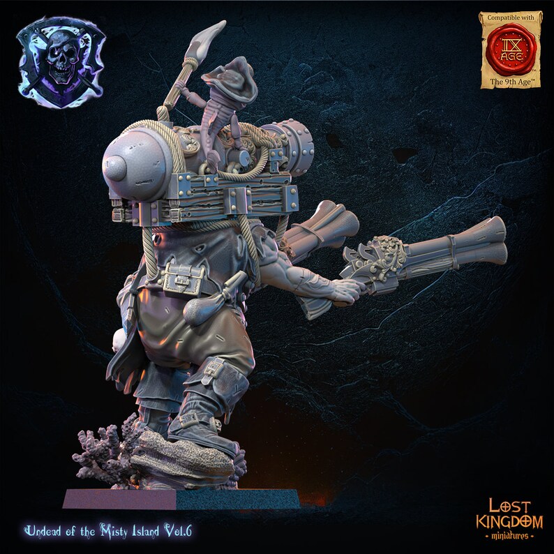 Wigor “the Bomber” Acheron, Undead of Misty Island, Lost Kingdom - Etsy