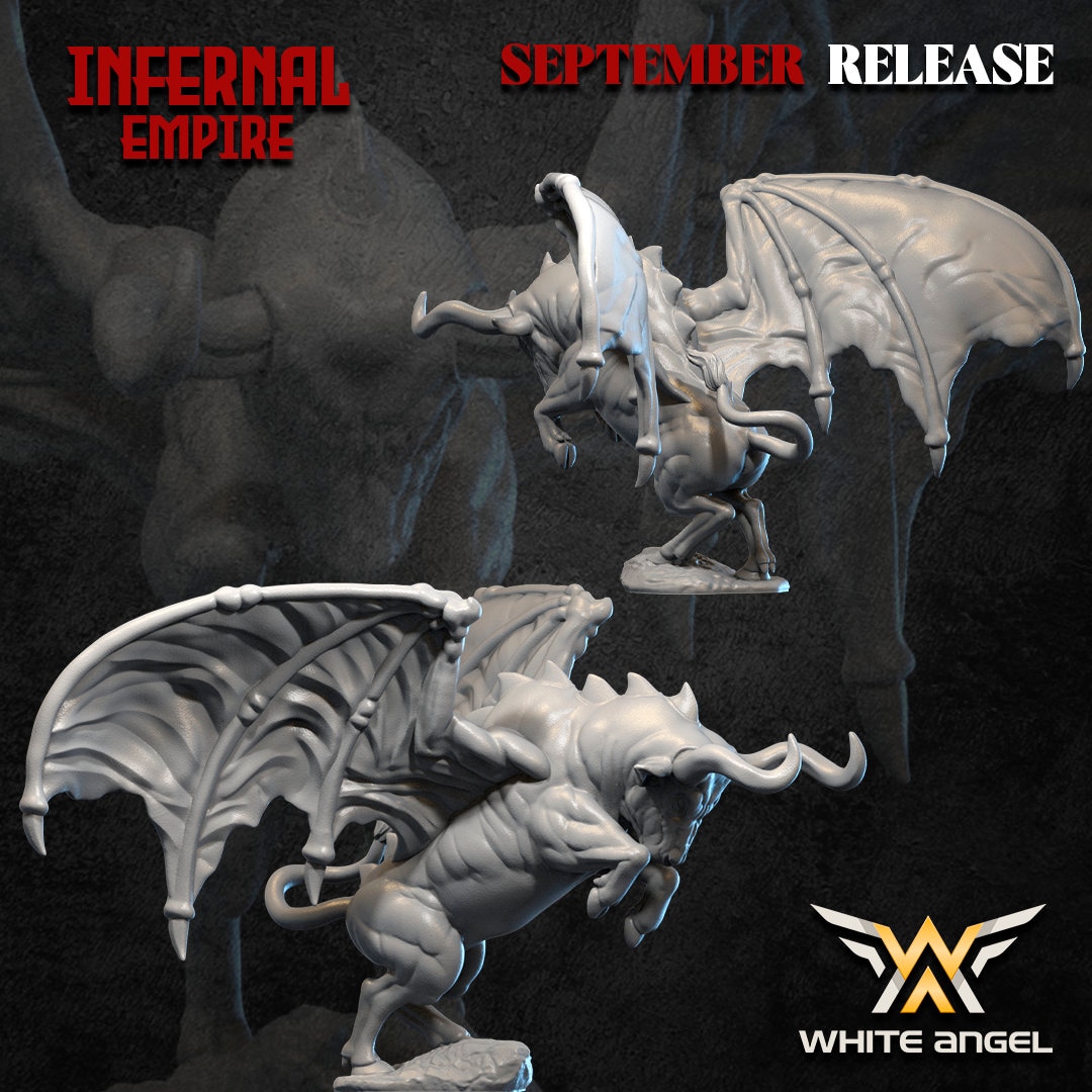 Infernal Bull, Infernal Empire, White Angel Miniatures - Etsy