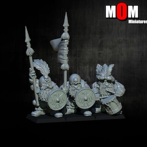 Mom Miniatures Imperial Dwarf Command Group - Etsy