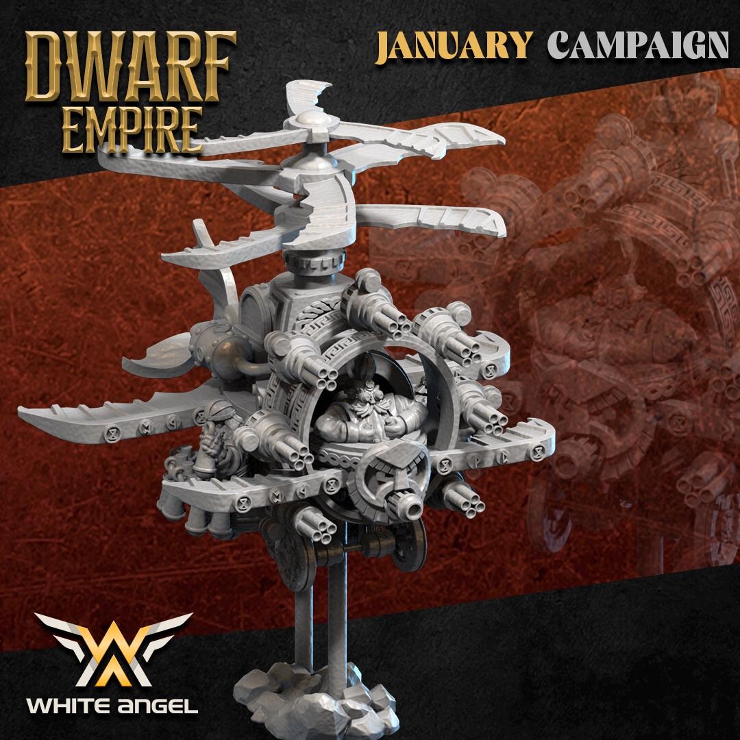 Great Gyro, Dwarf Empire, White Angel Miniatures - Etsy