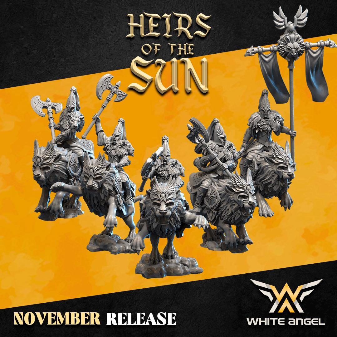 Elite Lions, Heirs of the Sun, White Angel Miniatures - Etsy