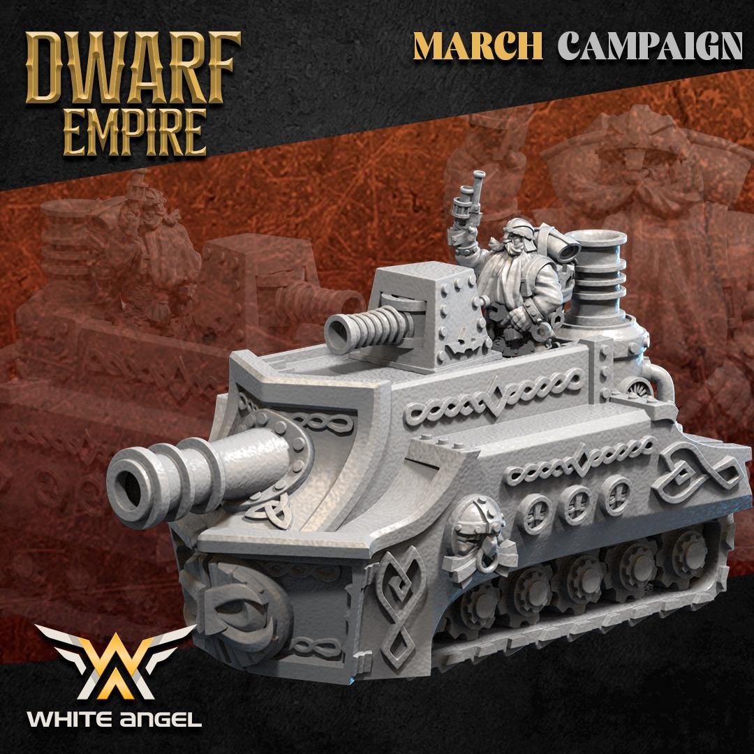 Dwarf Tank, Dwarf Empire, White Angel Miniatures - Etsy