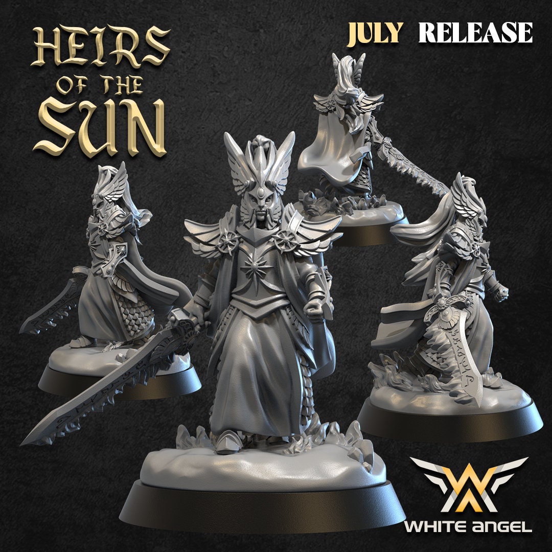Phoenix Commander, Heirs of the Sun, White Angel Miniatures - Etsy