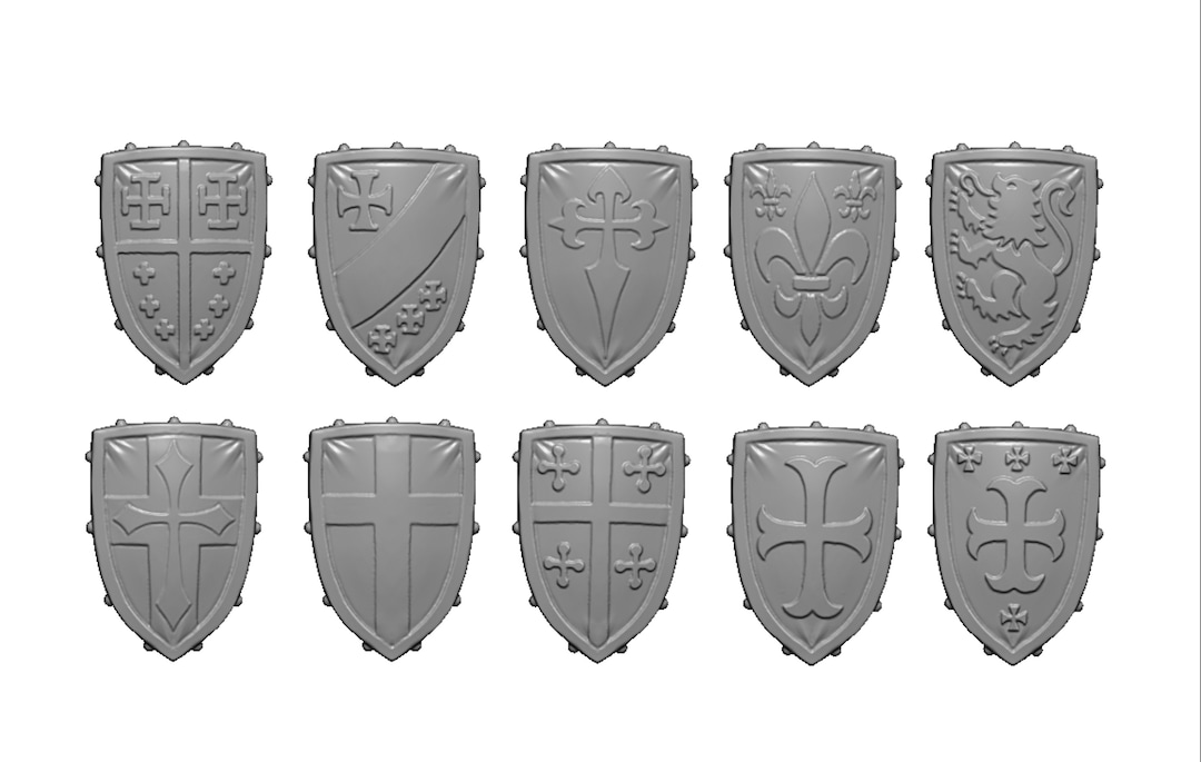 Mom Miniatures Knights Kite Shield - Etsy