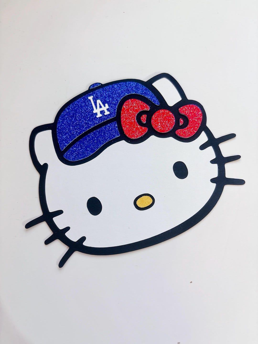 Dodgers Kawaii Kitty Centerpiece/cake/ramo Topper / Set of 4 - Etsy