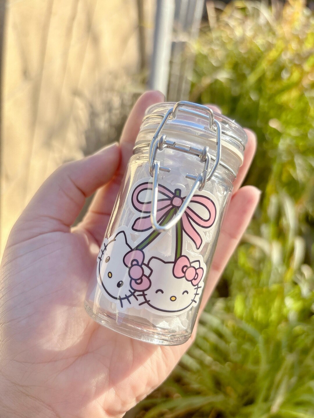 Kawaii Kitty Coquette Mini Stash Jar! - Etsy