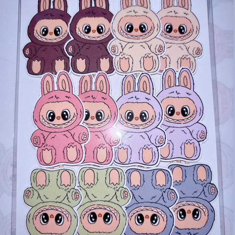 Labubu Cupcake Topper - Etsy
