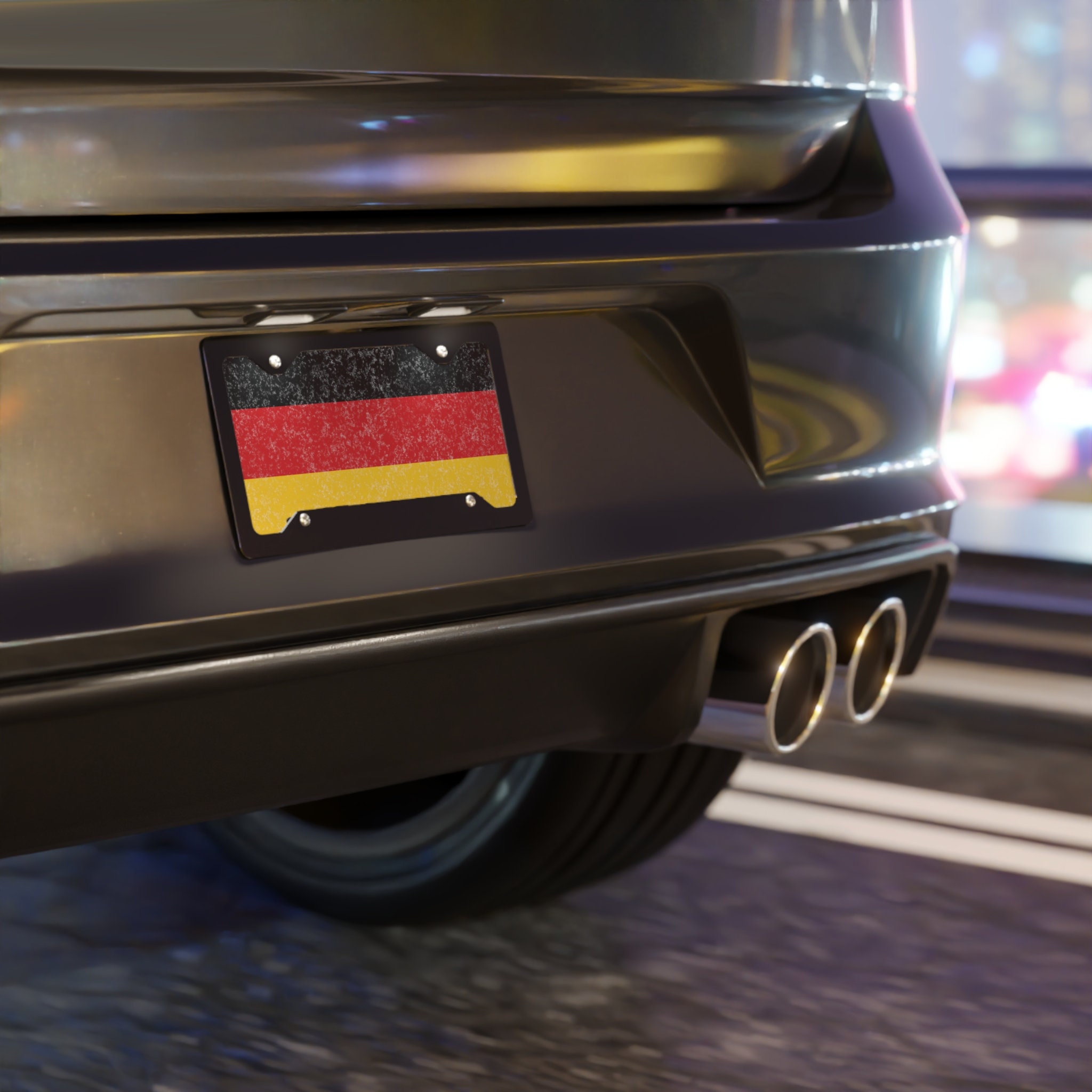 German Flag Vanity License Plate - Etsy