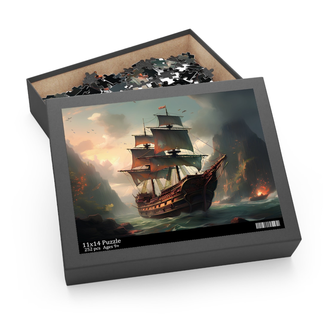 Pirate Ship Puzzle - Etsy