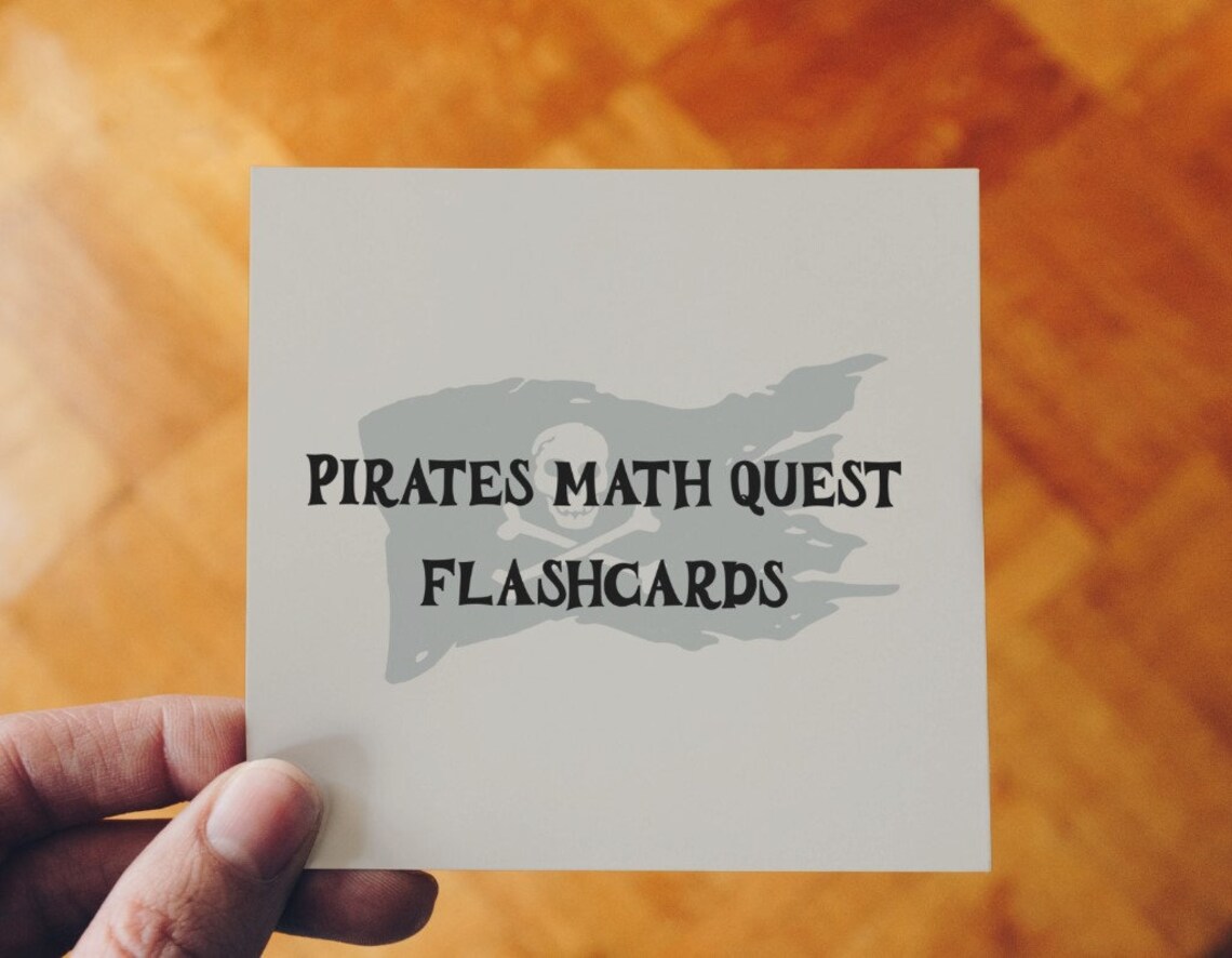 Printable Pirate Themed Addition Math Flashcards - Etsy