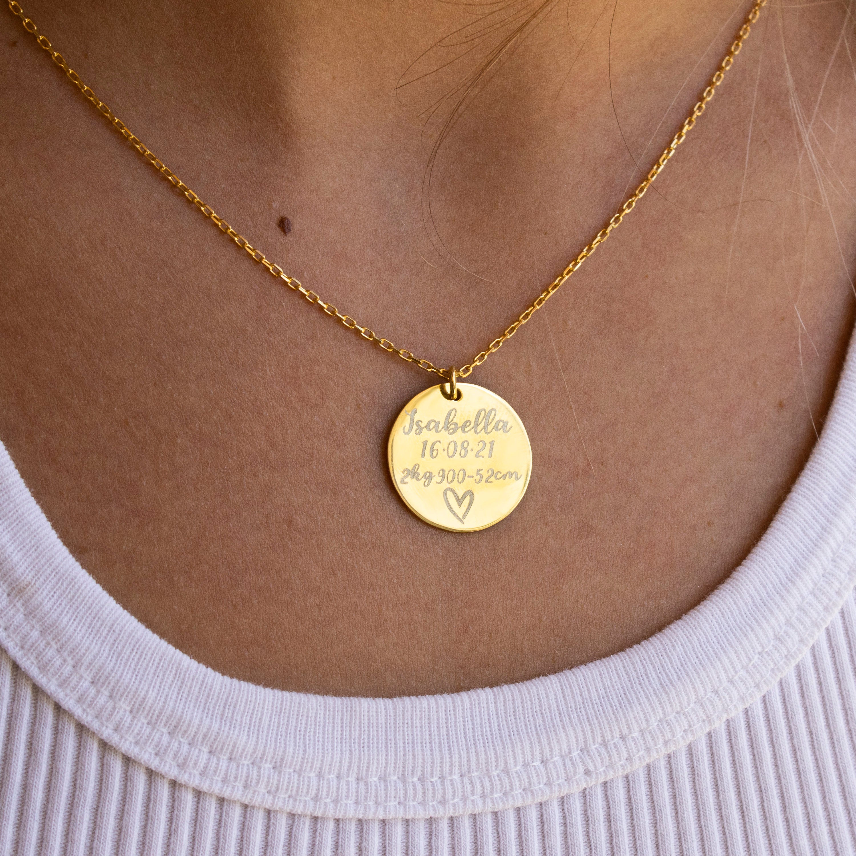 Disc Name Tag Pendants, Family Name Tree Necklace for Mom, Custom Made ...