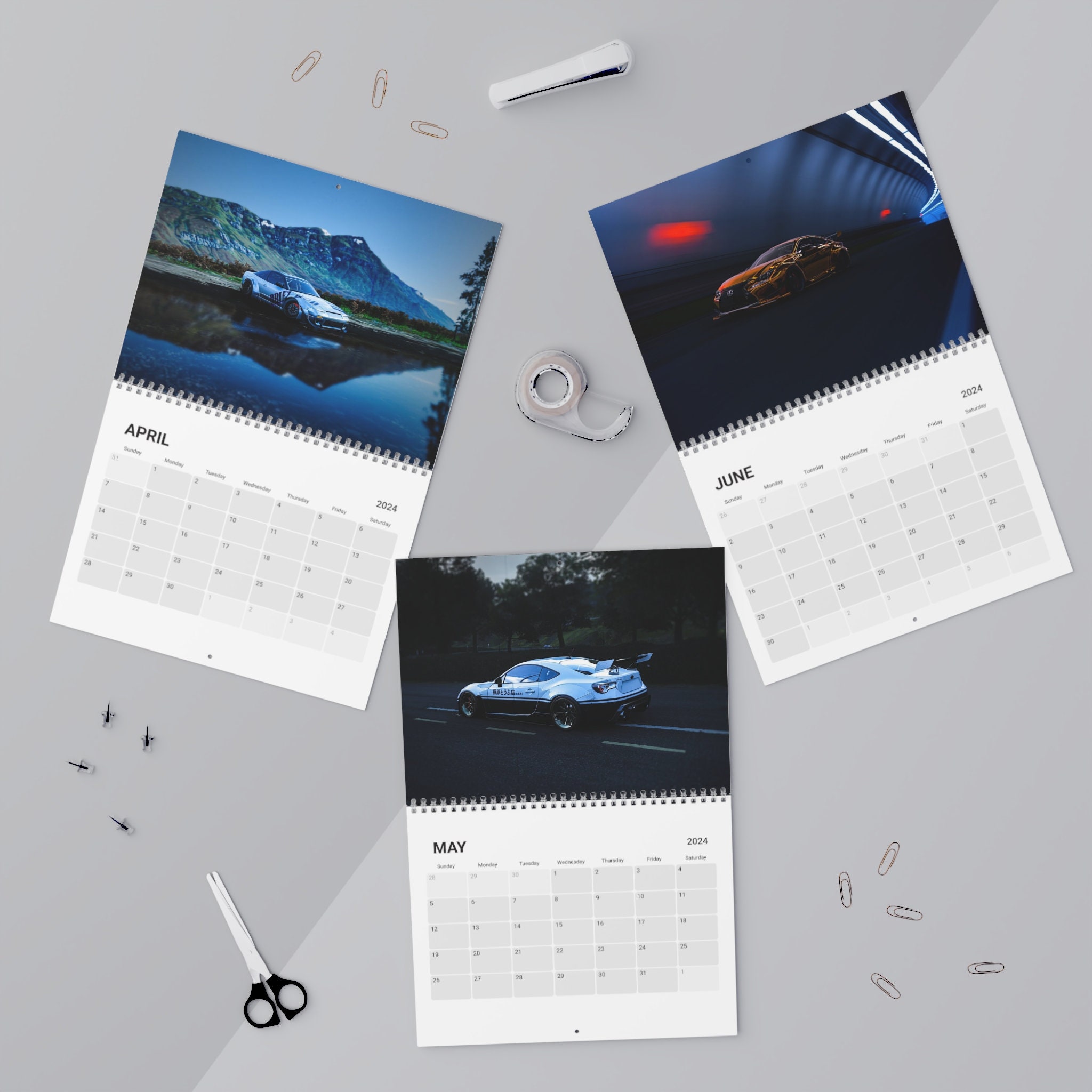 JDM Cars Calendar 2024, Carcalendar, Carloversgift, Carenthusiast ...