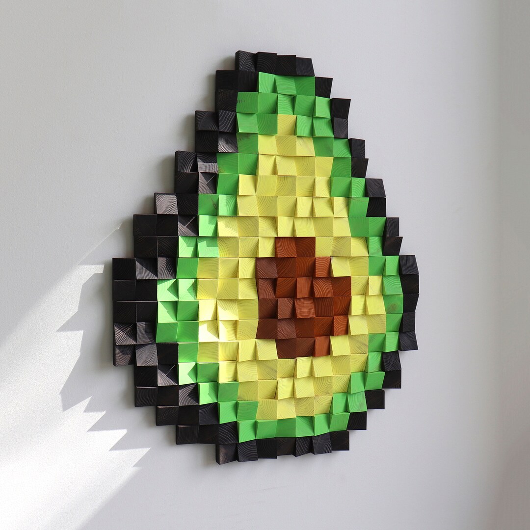 Custom Wall Art "avocado" - Gaming Room Art - Kids Wall Art - Gift for ...