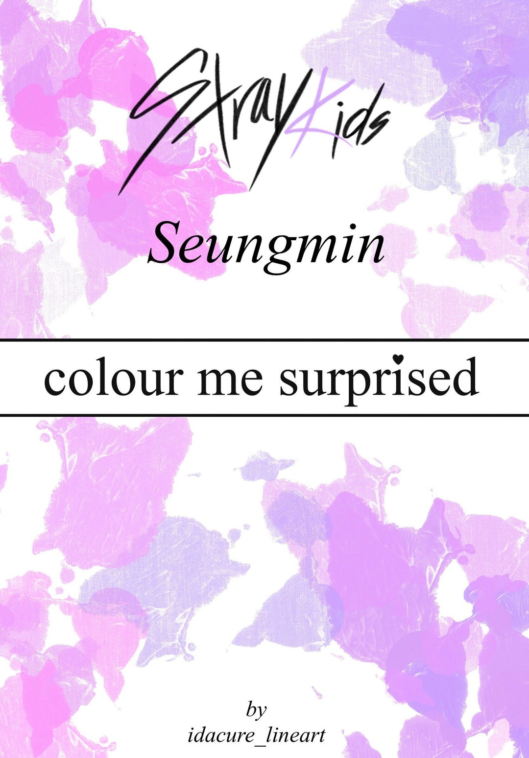 KPOP Coloring Book - Stray Kids Seungmin Version, Printable Version - Etsy