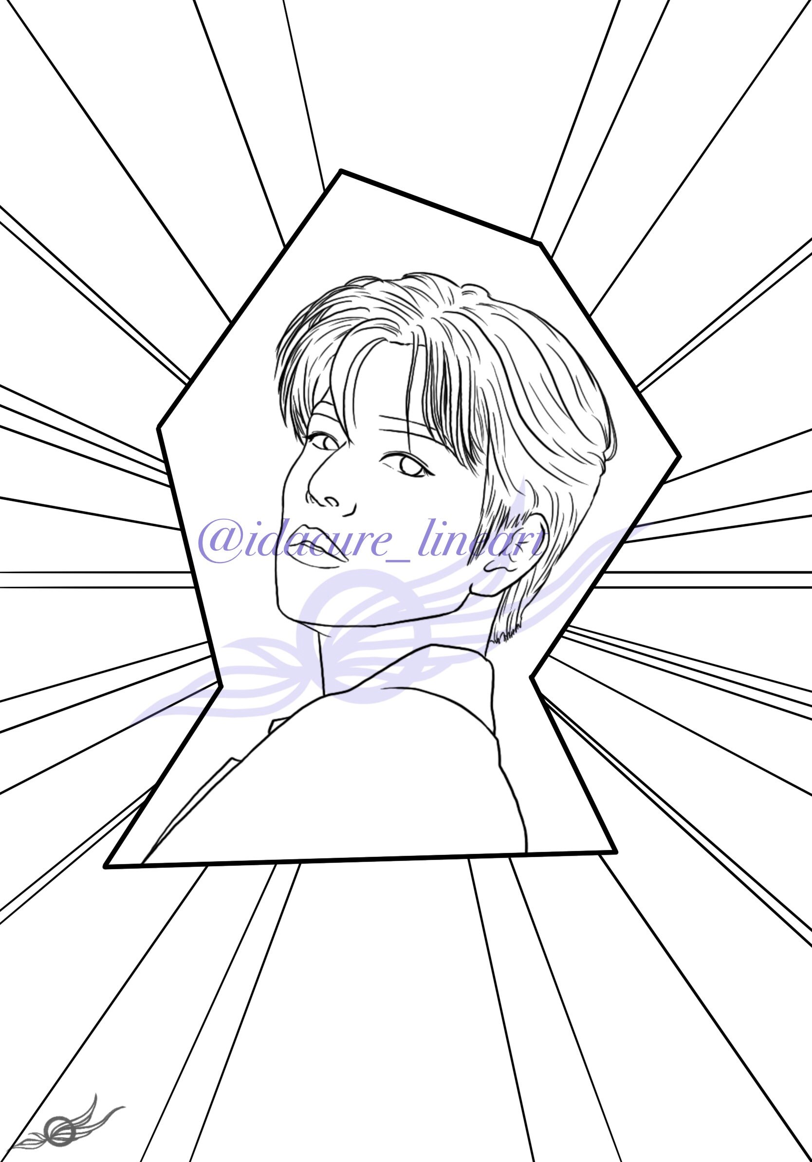 KPOP Coloring Book - Stray Kids Seungmin Version, Printable Version - Etsy