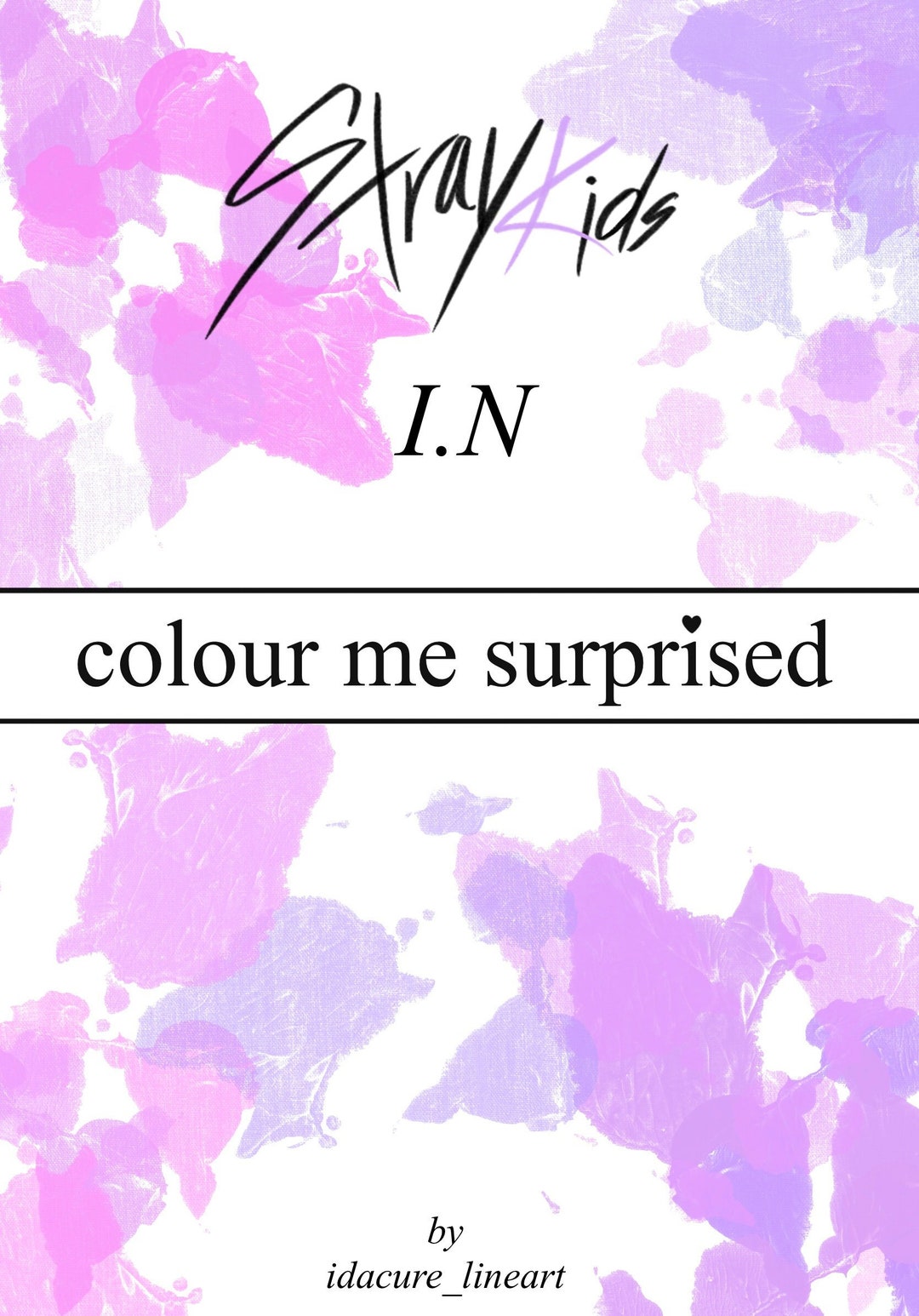 KPOP Coloring Book - Stray Kids I.N Version, Printable Version - Etsy