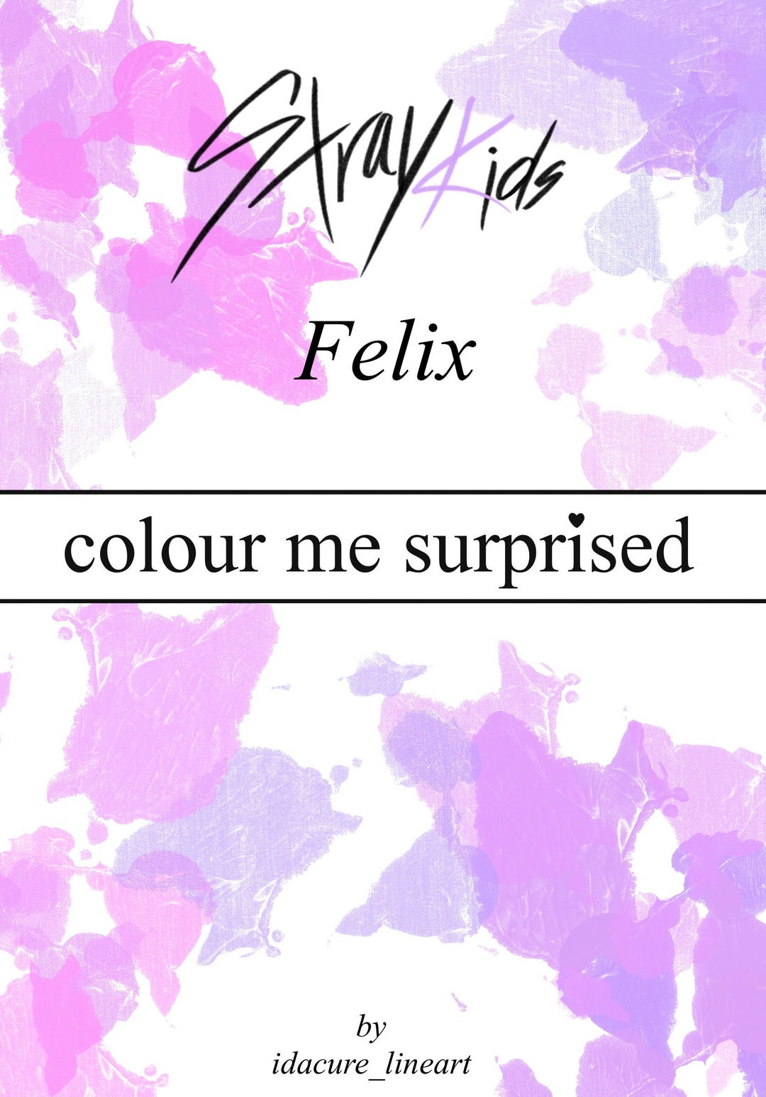 KPOP Coloring Book - Stray Kids Felix Version, Printable Version - Etsy