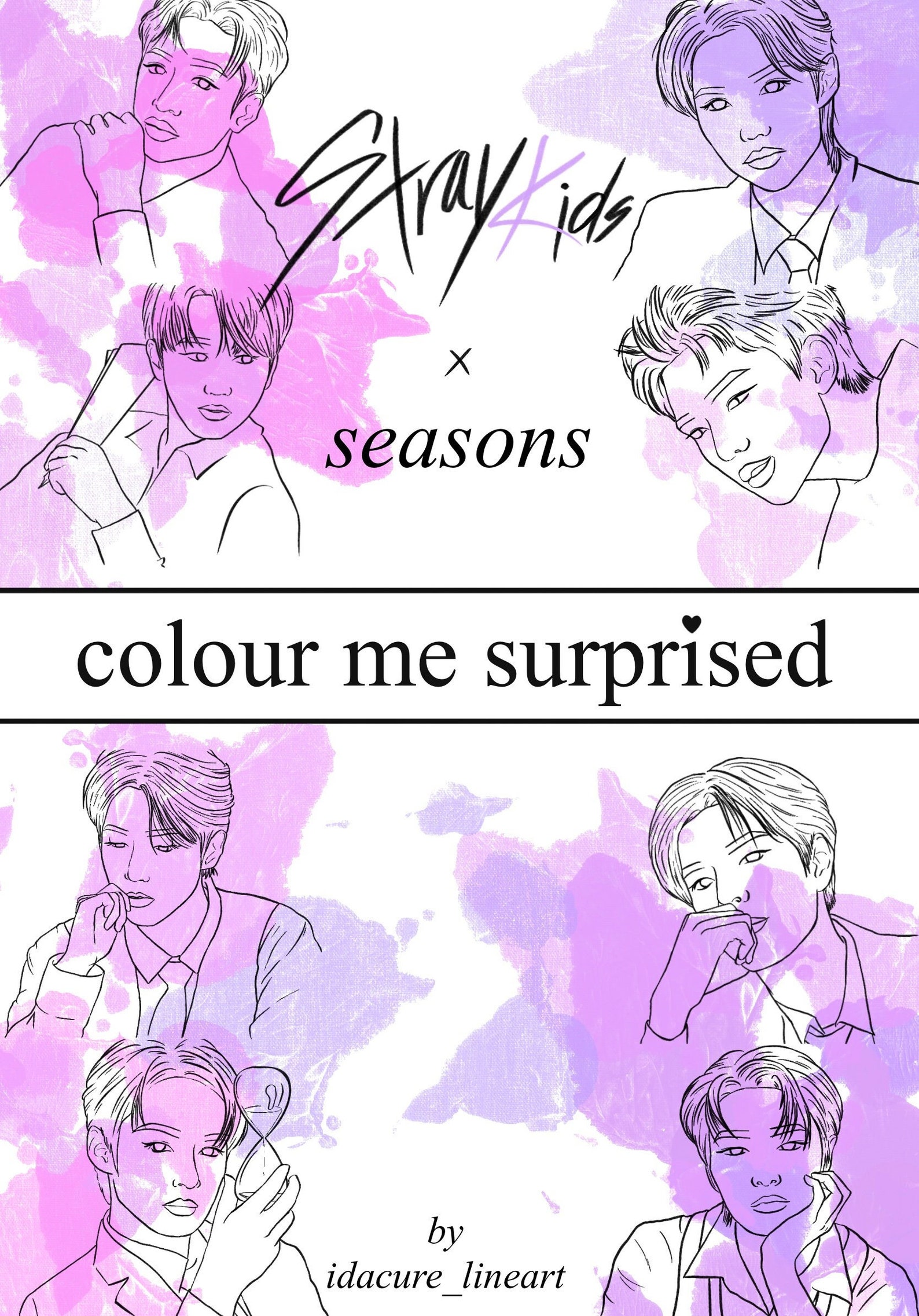 KPOP Coloring Book - Stray Kids X Seasons, Printable Version - Etsy