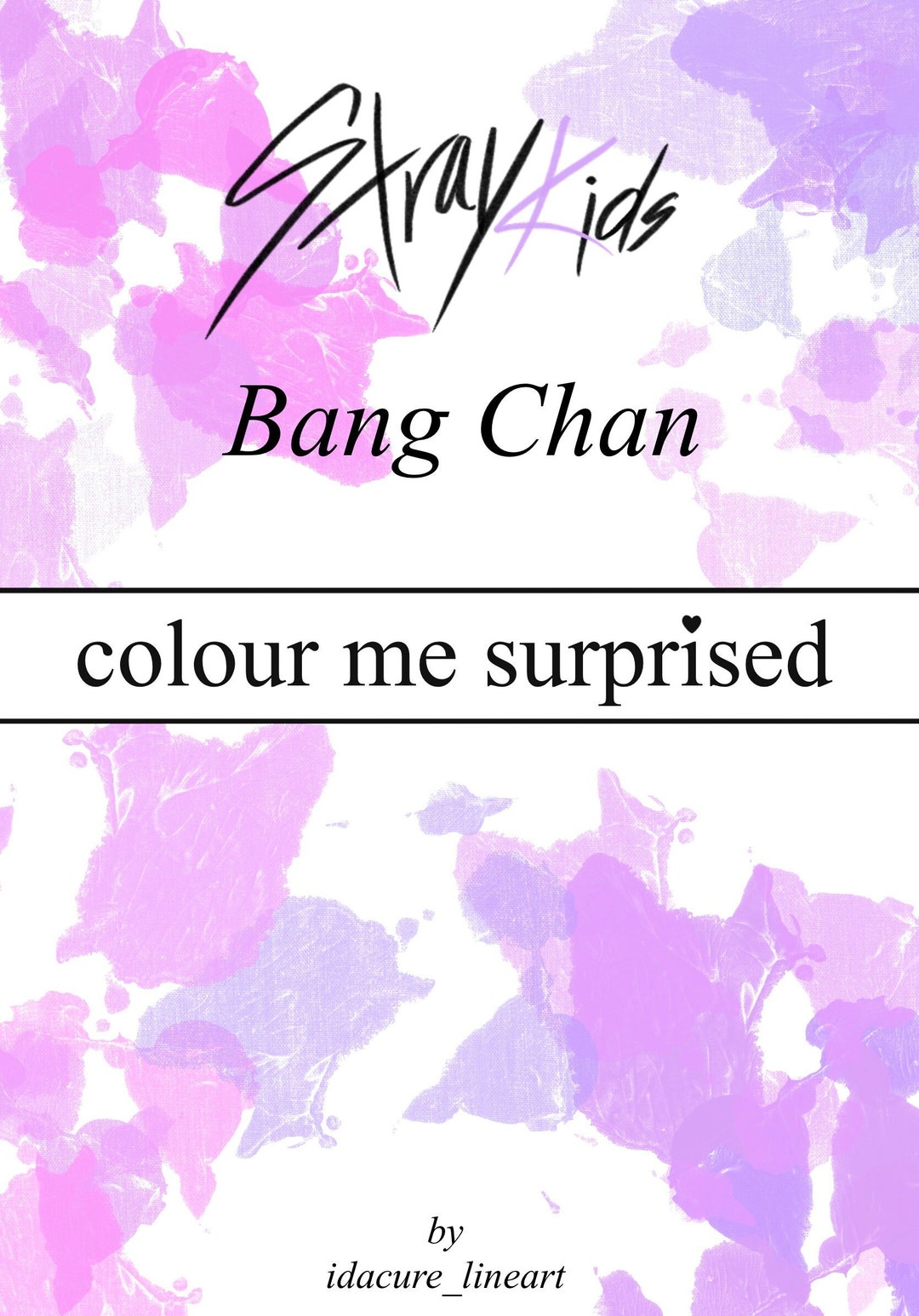 KPOP Coloring Book - Stray Kids Bang Chan Version, Printable Version - Etsy