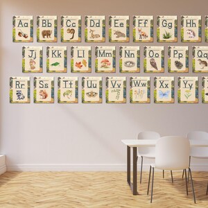 Woodland Animals | Alphabet Printable Classroom or Bedroom Wall Decor ...