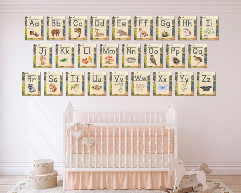 Woodland Animals | Alphabet Printable Classroom or Bedroom Wall Decor ...