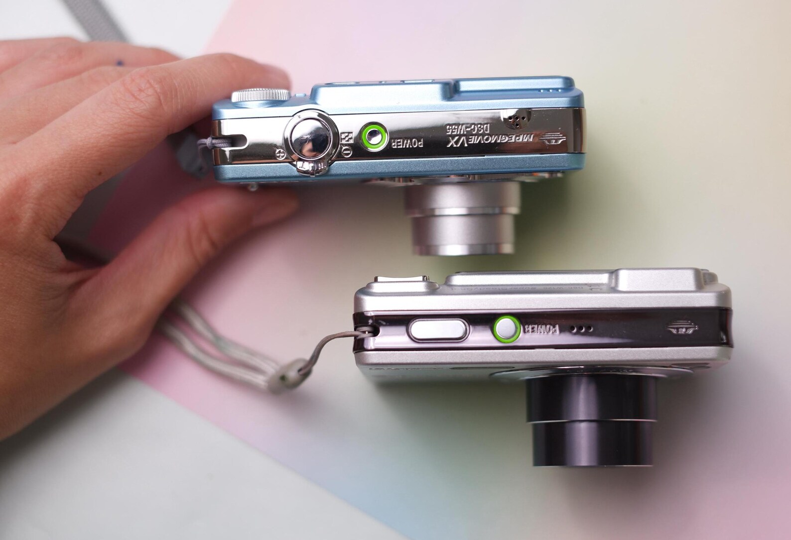 Sony Blue DSC-W55 Silver W-120 Cyber-shot TESTED Vintage Digital Camera ...