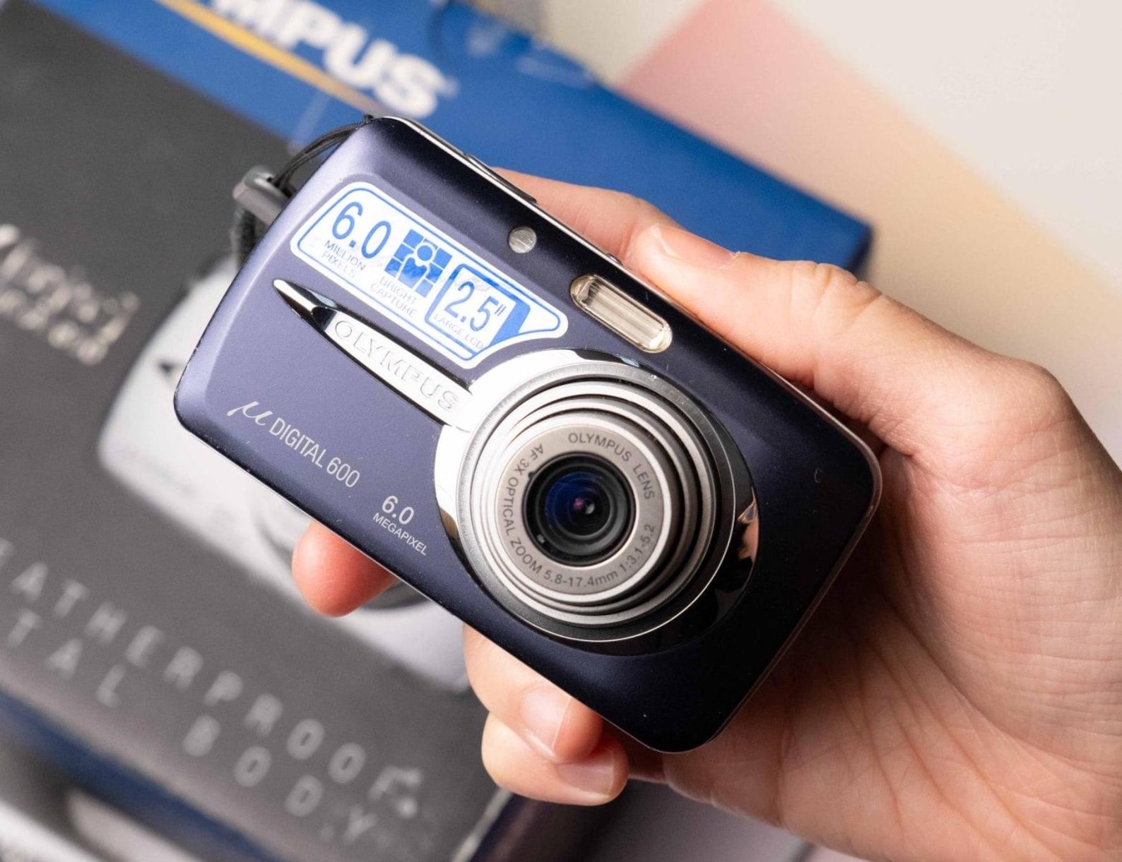 Boxed Starry Blue Olympus Mju 600 Mint TESTED Vintage Digital Camera ...