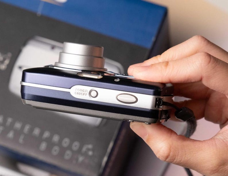 Boxed Starry Blue Olympus Mju 600 Mint TESTED Vintage Digital Camera ...