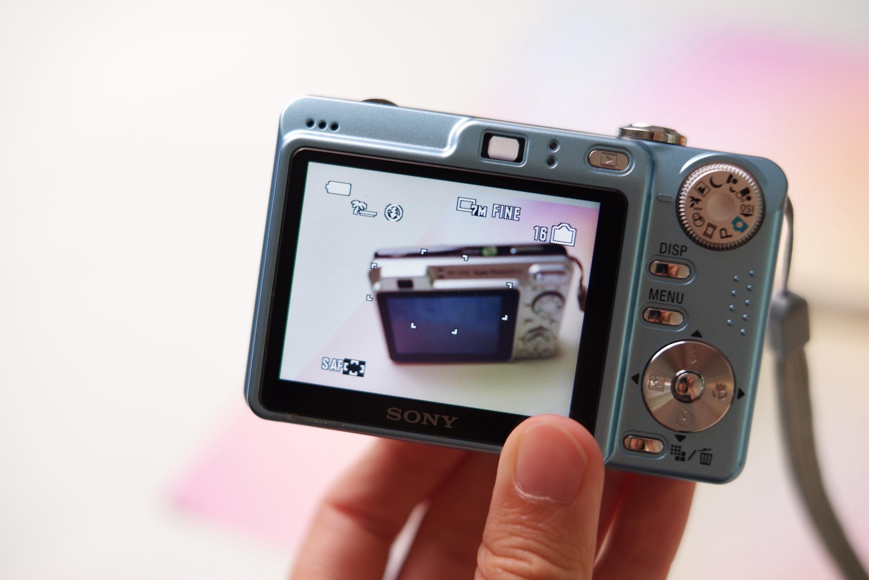 Sony Blue DSC-W55 Silver W-120 Cyber-shot TESTED Vintage Digital Camera ...