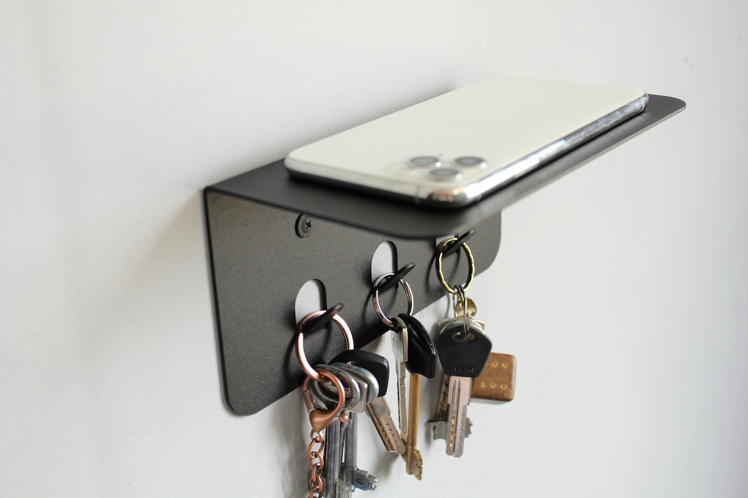 Key Holder for Wall, Industrial Metal Coat Rack, Modern Metal Key ...