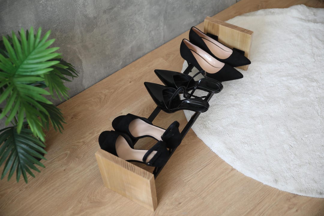 Modern Custom Shoe Organizer for Housewarming Gift Industrial Shoe ...
