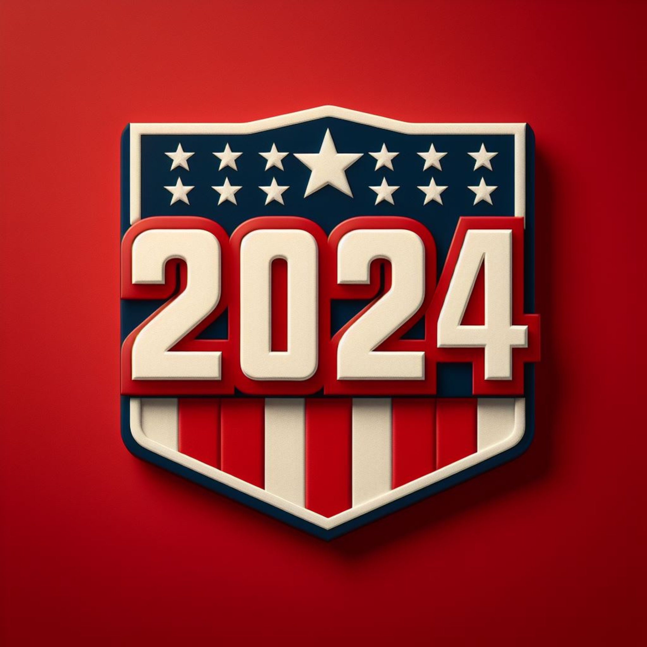 Patriotic 2024 Digital Art 2024 New Year United States Art Year 2024 ...
