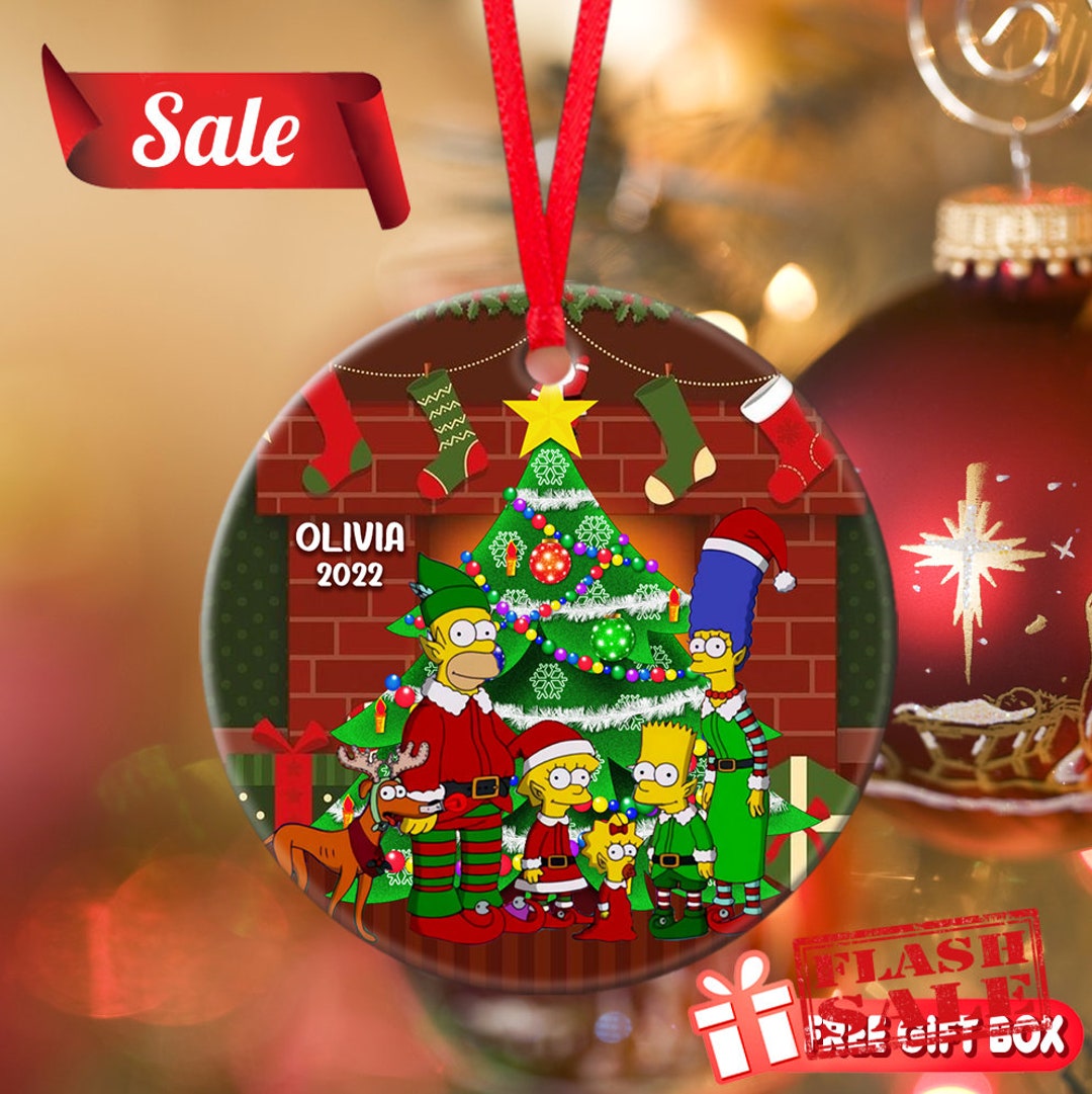The Simpsons 2022 Christmas Ornament Custom the Simpsons - Etsy