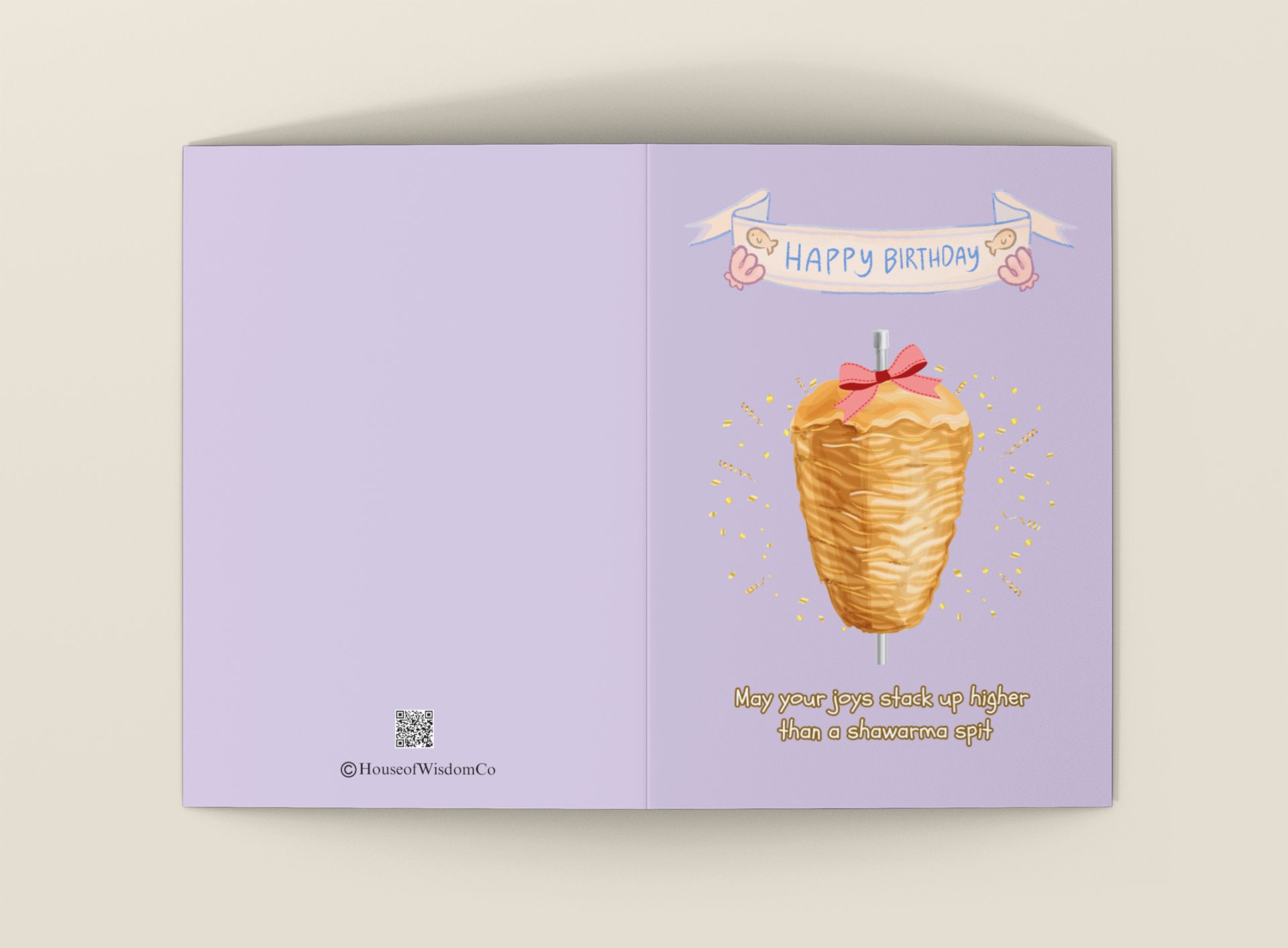Shawarma Birthday Card - Etsy
