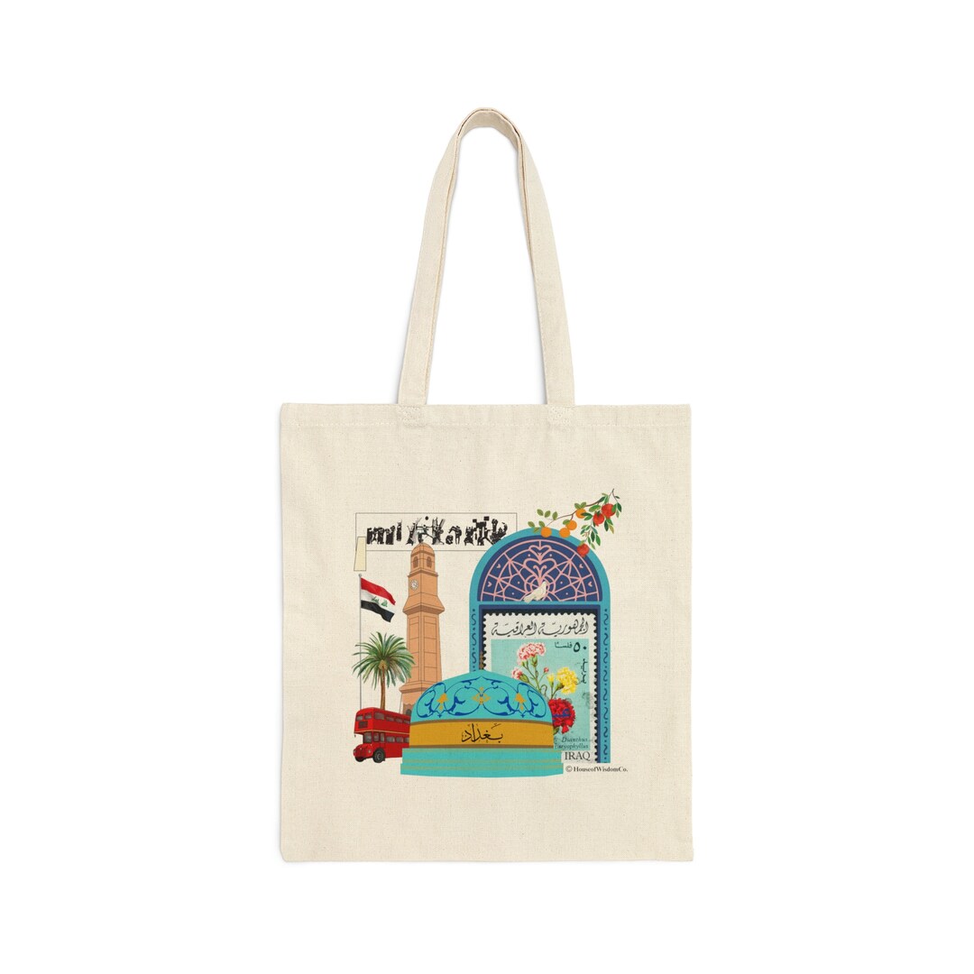 Baghdad Tote Bag Iraq Tote Bag Iraqi Tote Bag Arabic Tote Bag Arab Tote ...