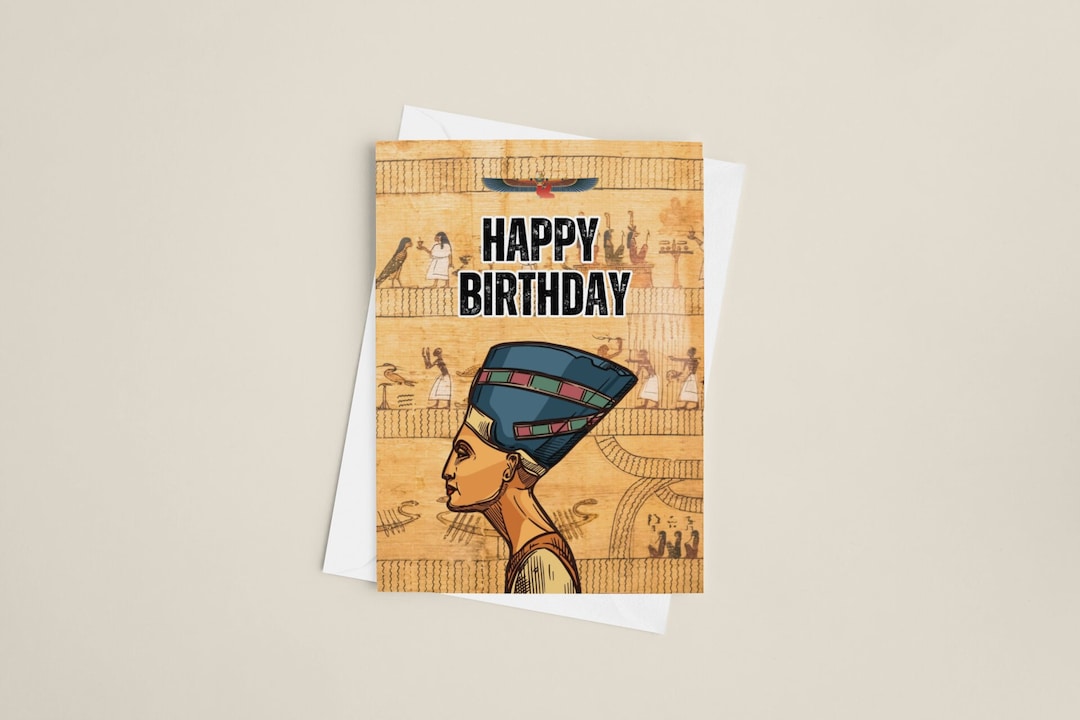 Ancient Egypt Birthday Greeting Card | Middle Eastern Arabic Historical ...