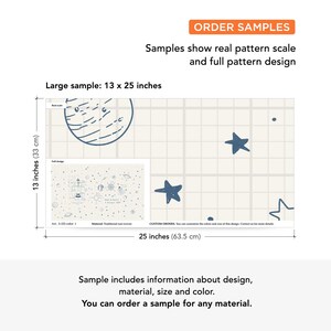 Rocket Blueprint Wallpaper – Space Wall Mural for Kids Room or Nursery ...