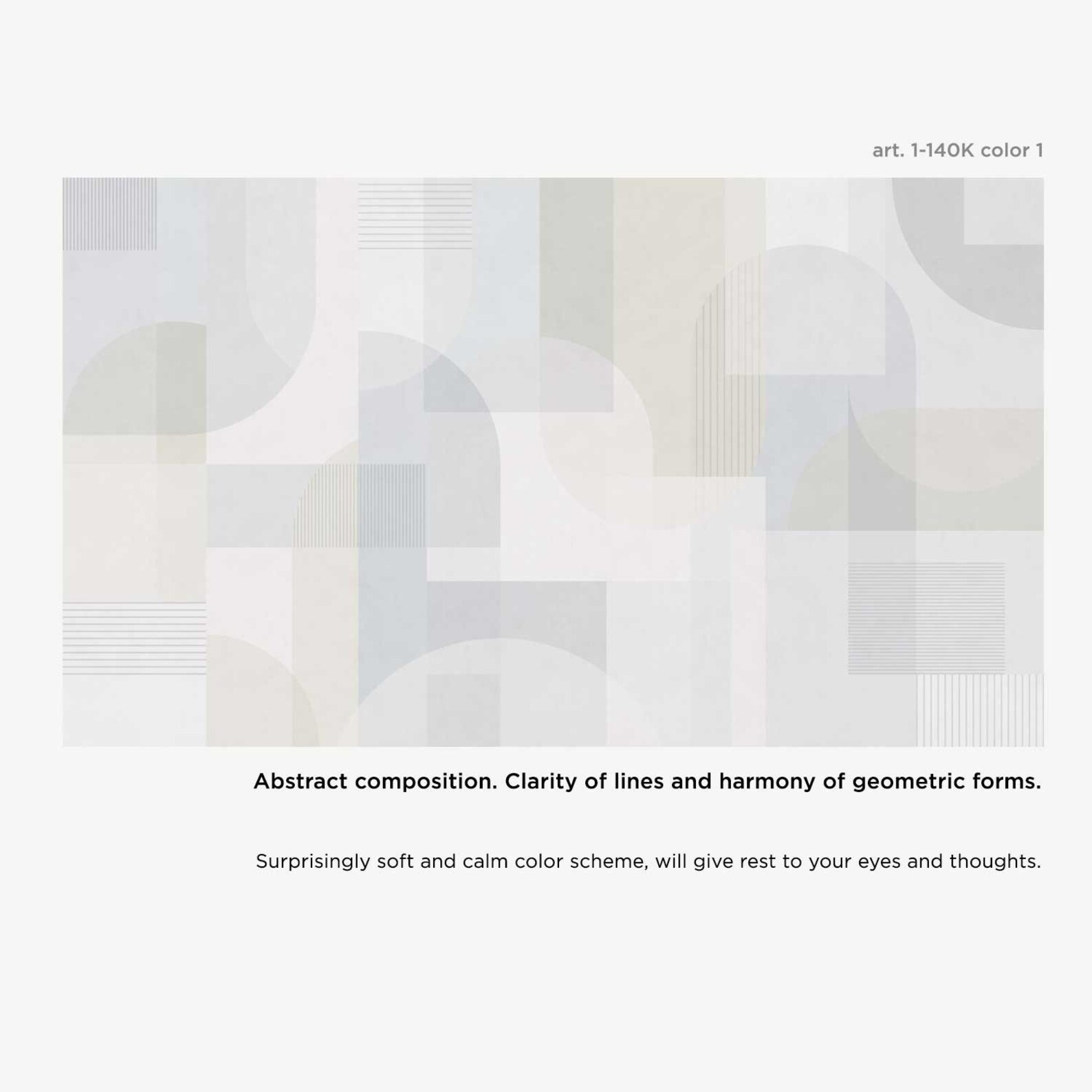 Gentle Abstract Wallpaper for the Bedroom, Geometric Wallpaper, Graphic ...