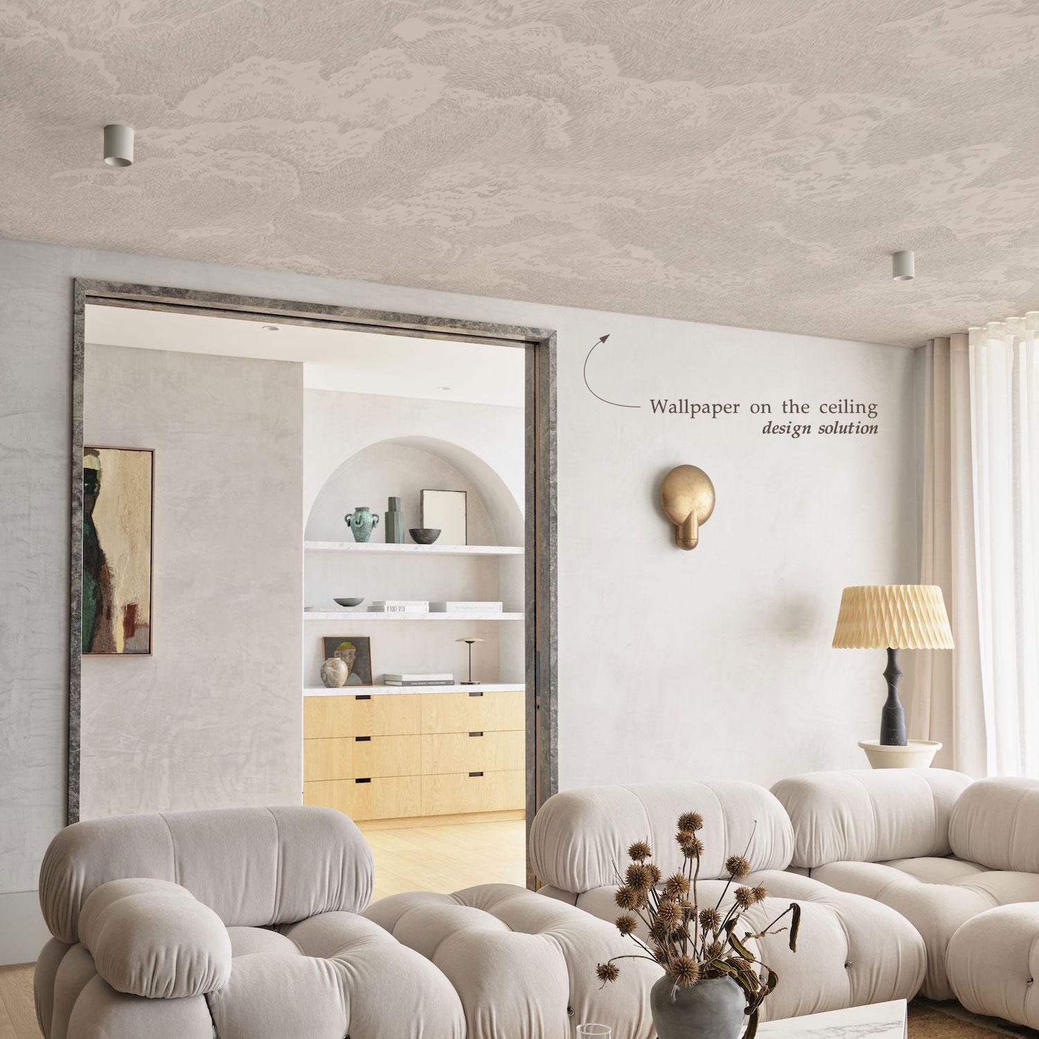 Neutral Cloud Pattern Wallpaper – Self-adhesive or Traditional Wall ...